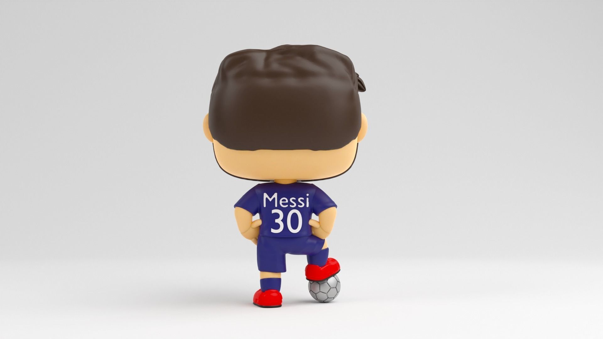 Lionel Messi funko pop Paris Saint Germain 3D model 3D printable | CGTrader