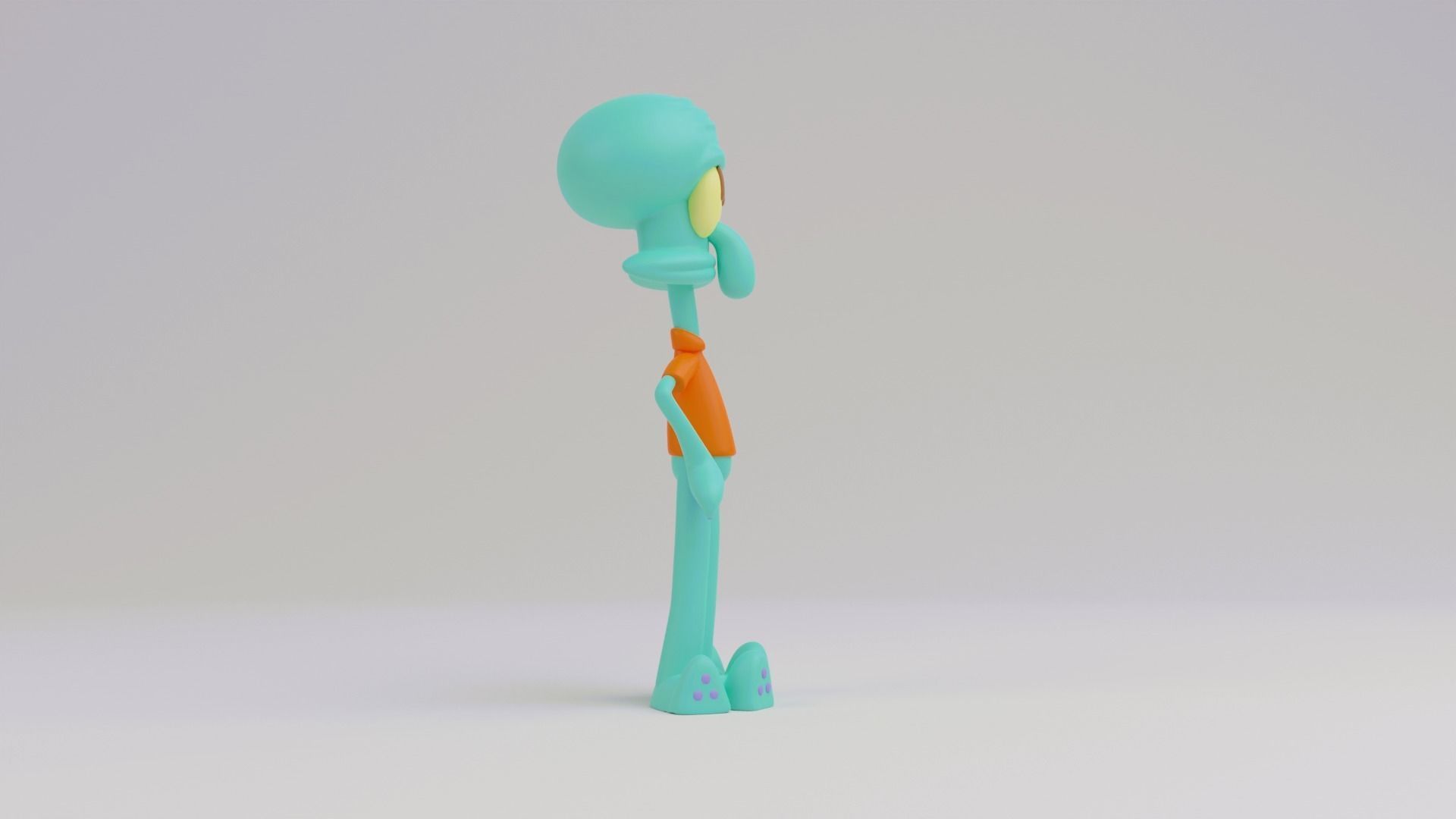 Squidward 3d print model 3D model 3D printable | CGTrader