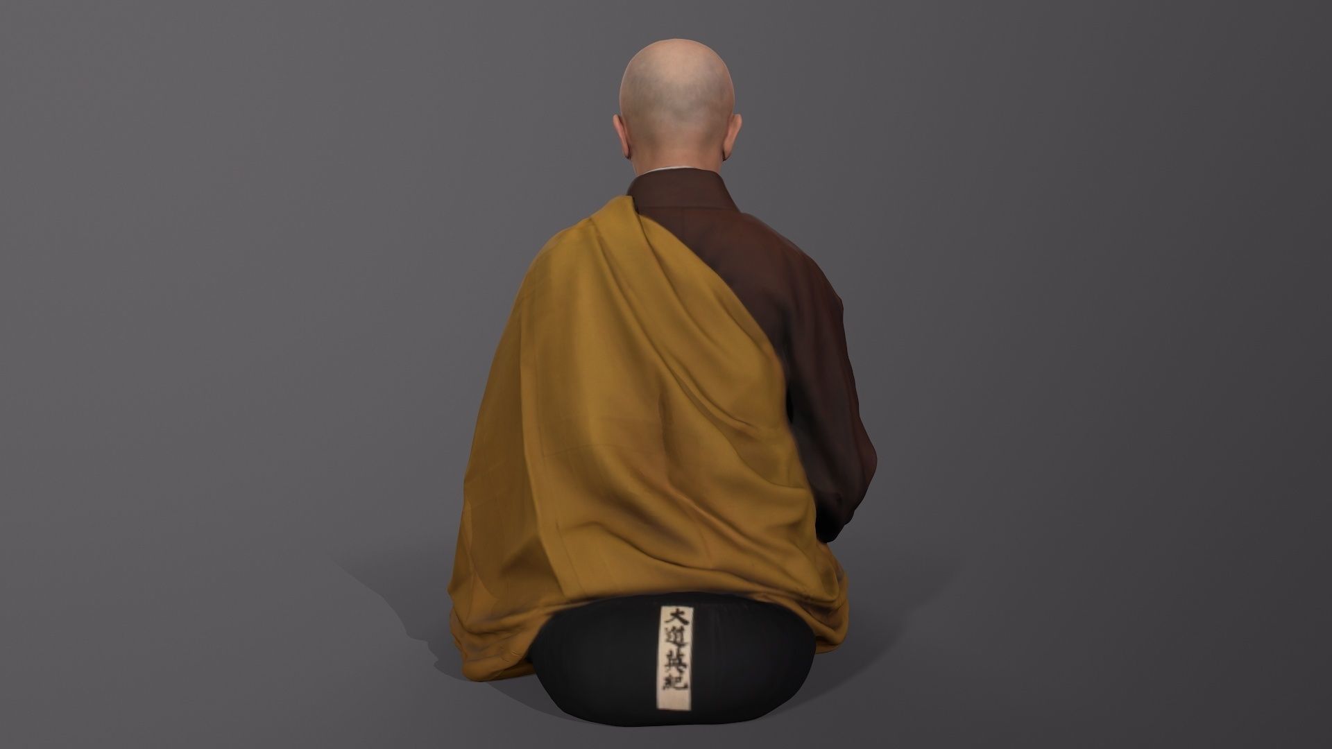 3D model Shaolin monk VR / AR / low-poly | CGTrader