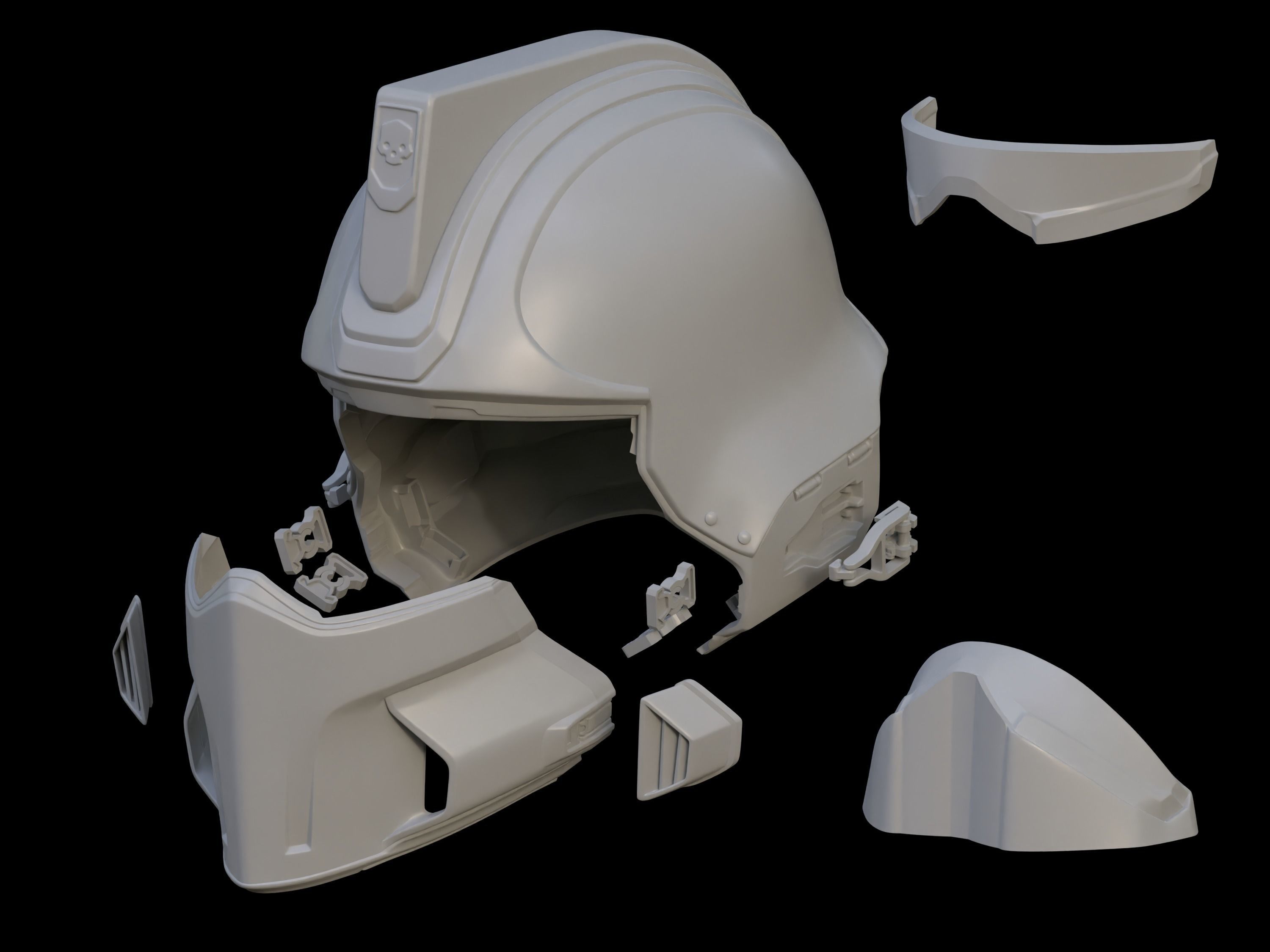 Helldiver Hero Helmet 3d print file 3D model 3D printable | CGTrader