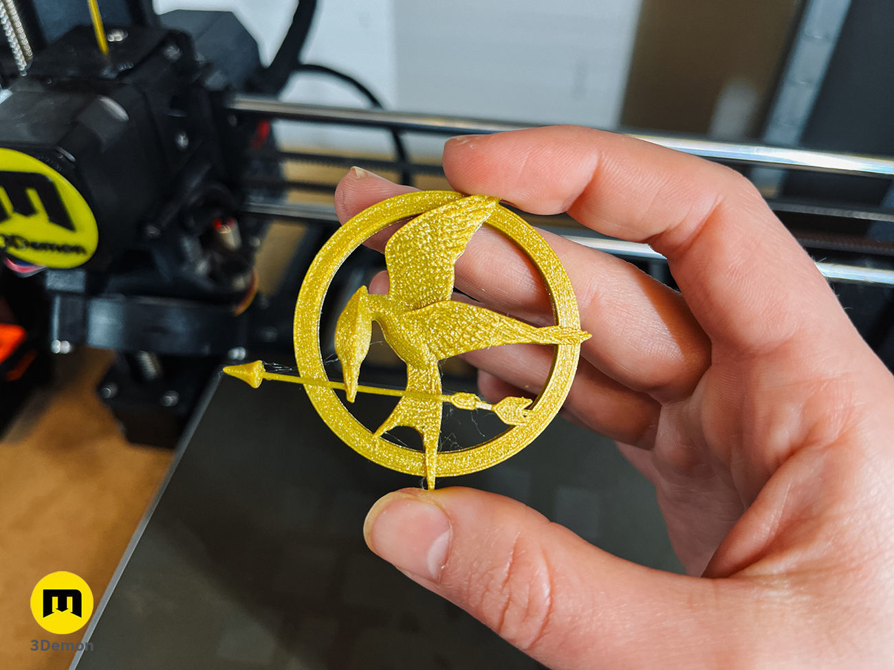 Mockingjay Pin Hunger Games free 3D model 3D printable | CGTrader