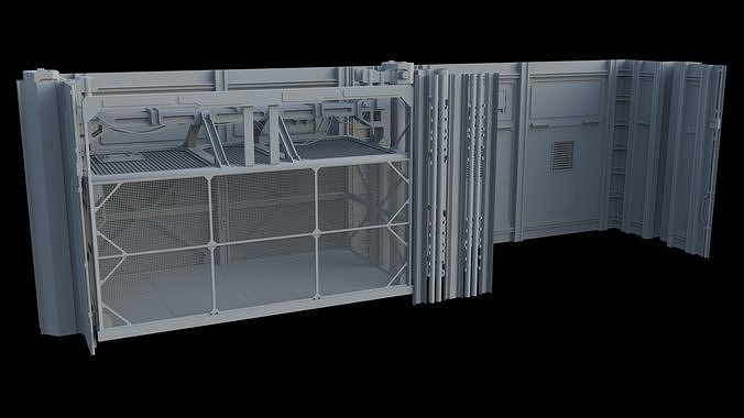 Service Elevator and Shaft 3D model | CGTrader
