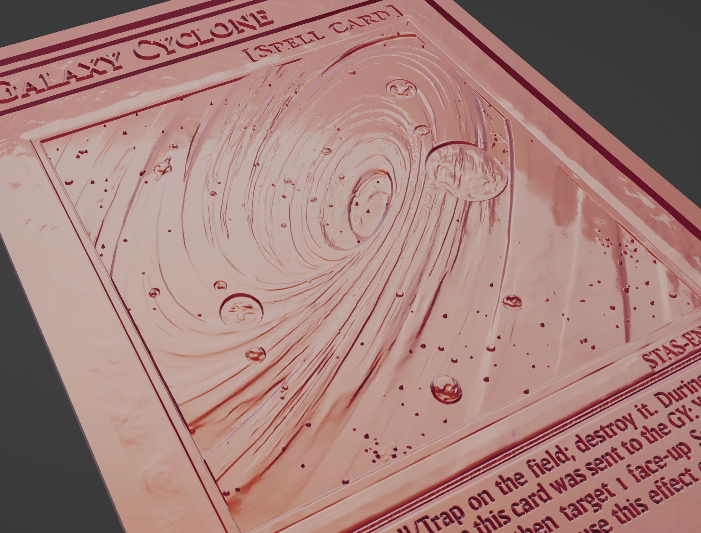 galaxy cyclone - yugioh free 3D model 3D printable | CGTrader