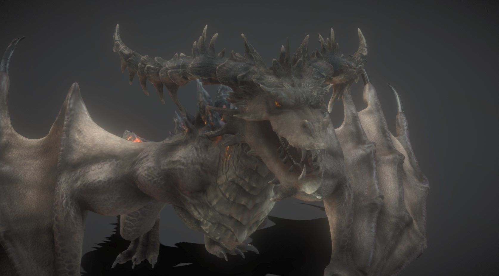 red-eyed dragon 3D model 3D printable | CGTrader