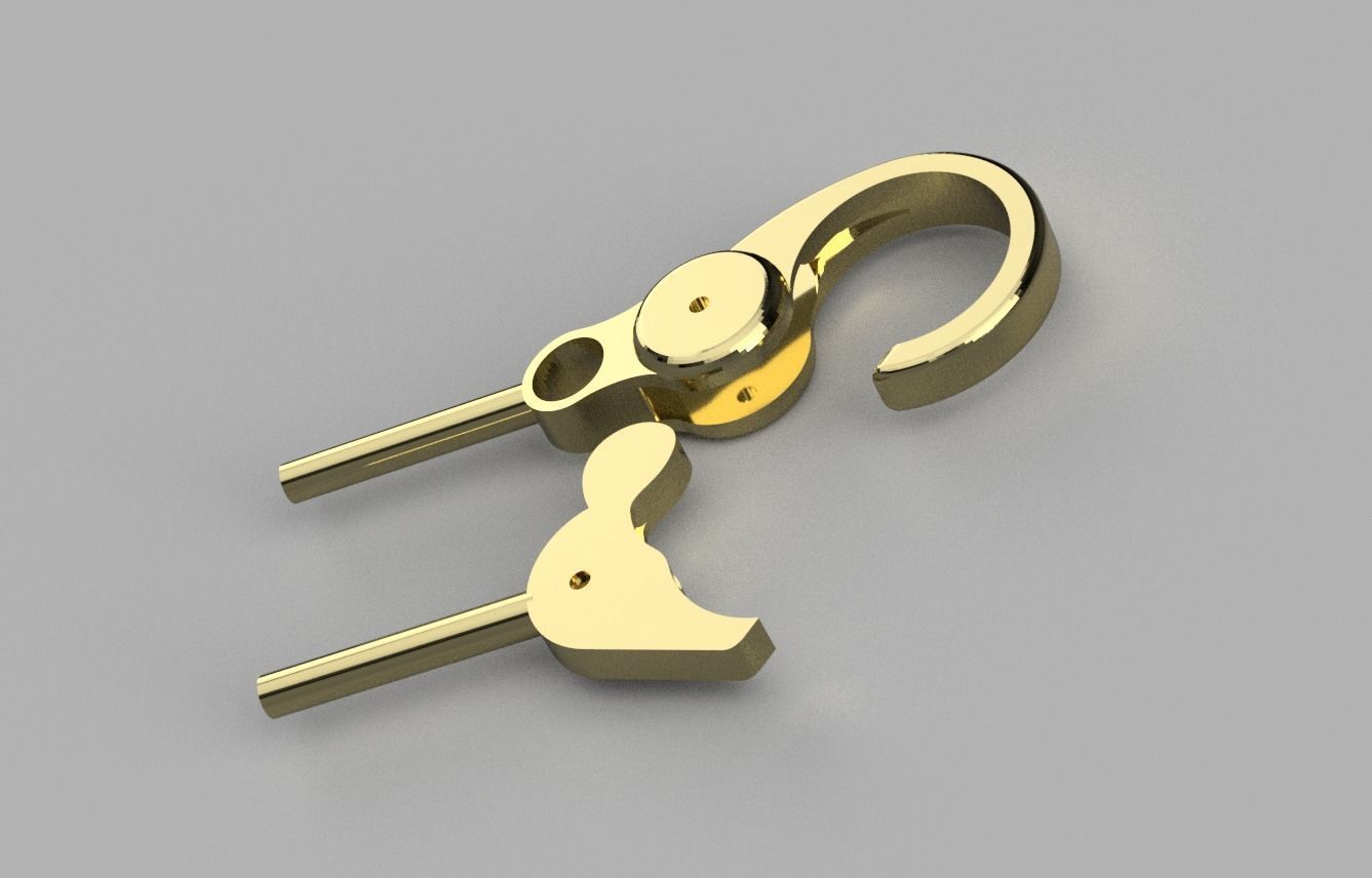 Clasp for jewellery free 3D model 3D printable | CGTrader