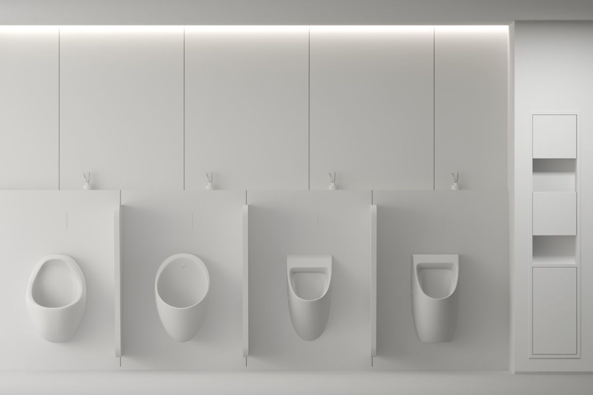 Urinal collection for mens restroom 3D model | CGTrader