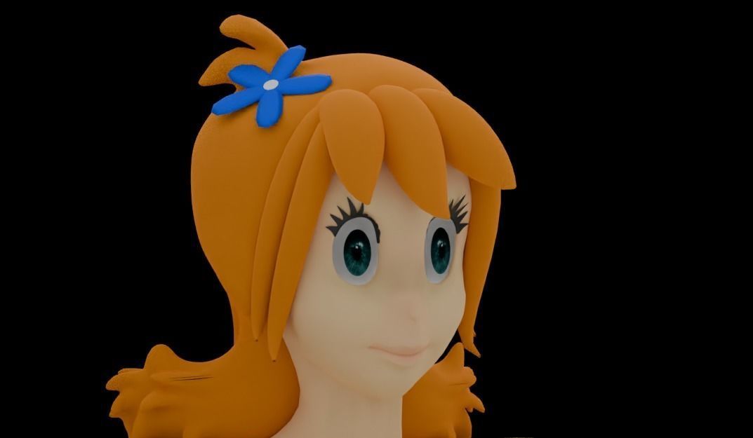 3D model LONG FEET GIRL CARTOON CHARACTER VR / AR / low-poly | CGTrader