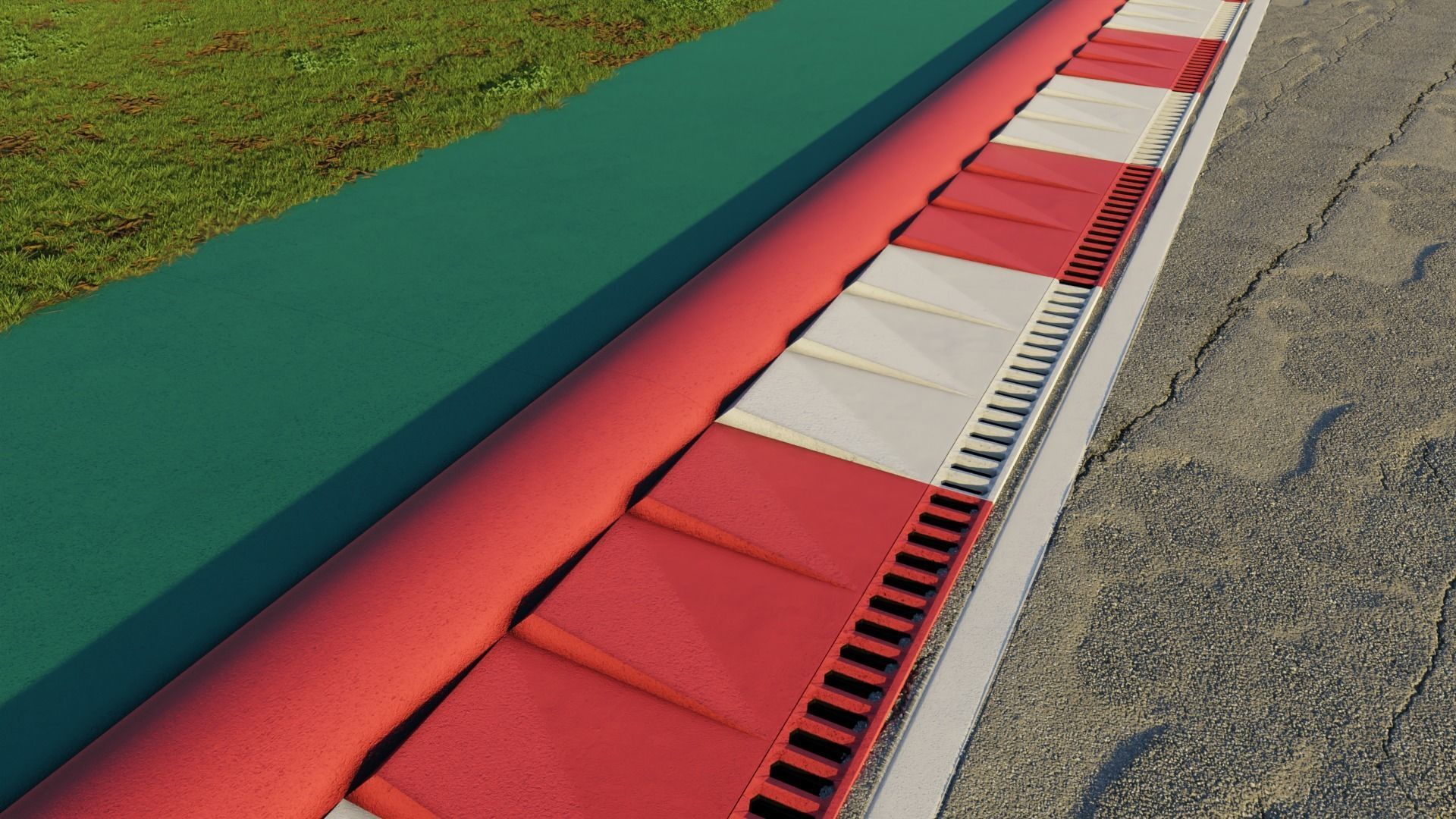 Circuit Kerbs - Array and Curve Modifiers 3D model | CGTrader Circuit Kerbs - Array and Curve Modifiers 3D model | CGTrader