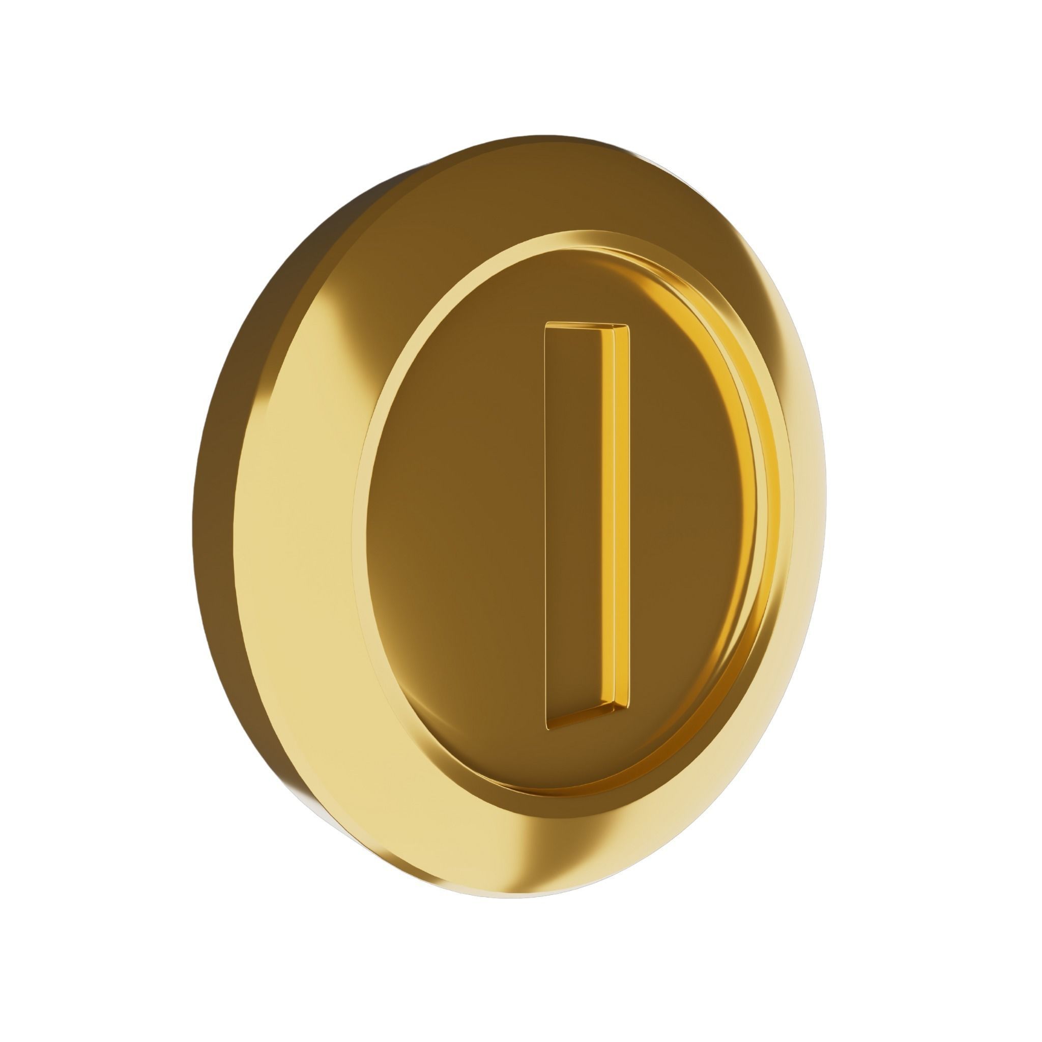 Mario Coin Gold Free 3d Model Cgtrader