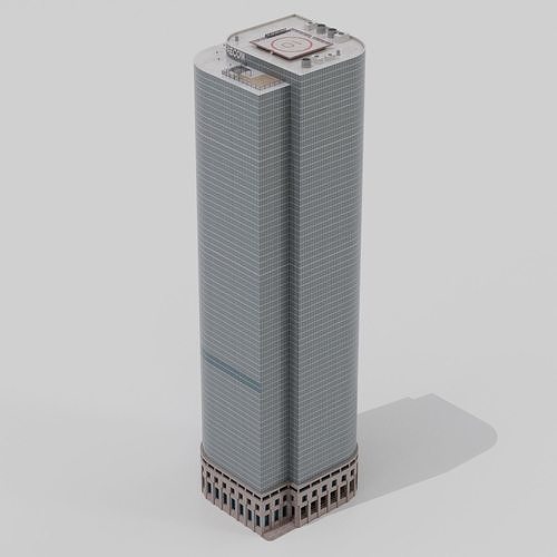 3D model Downtown City Skyscraper 03 VR / AR / low-poly | CGTrader
