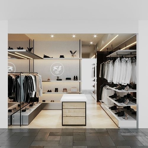 LUXURY CLOTHING STORE INTERIOR DESIGN 3D model 3D model | CGTrader