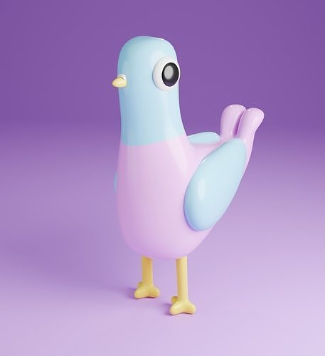 3D model 3d Pigeon VR / AR / low-poly | CGTrader