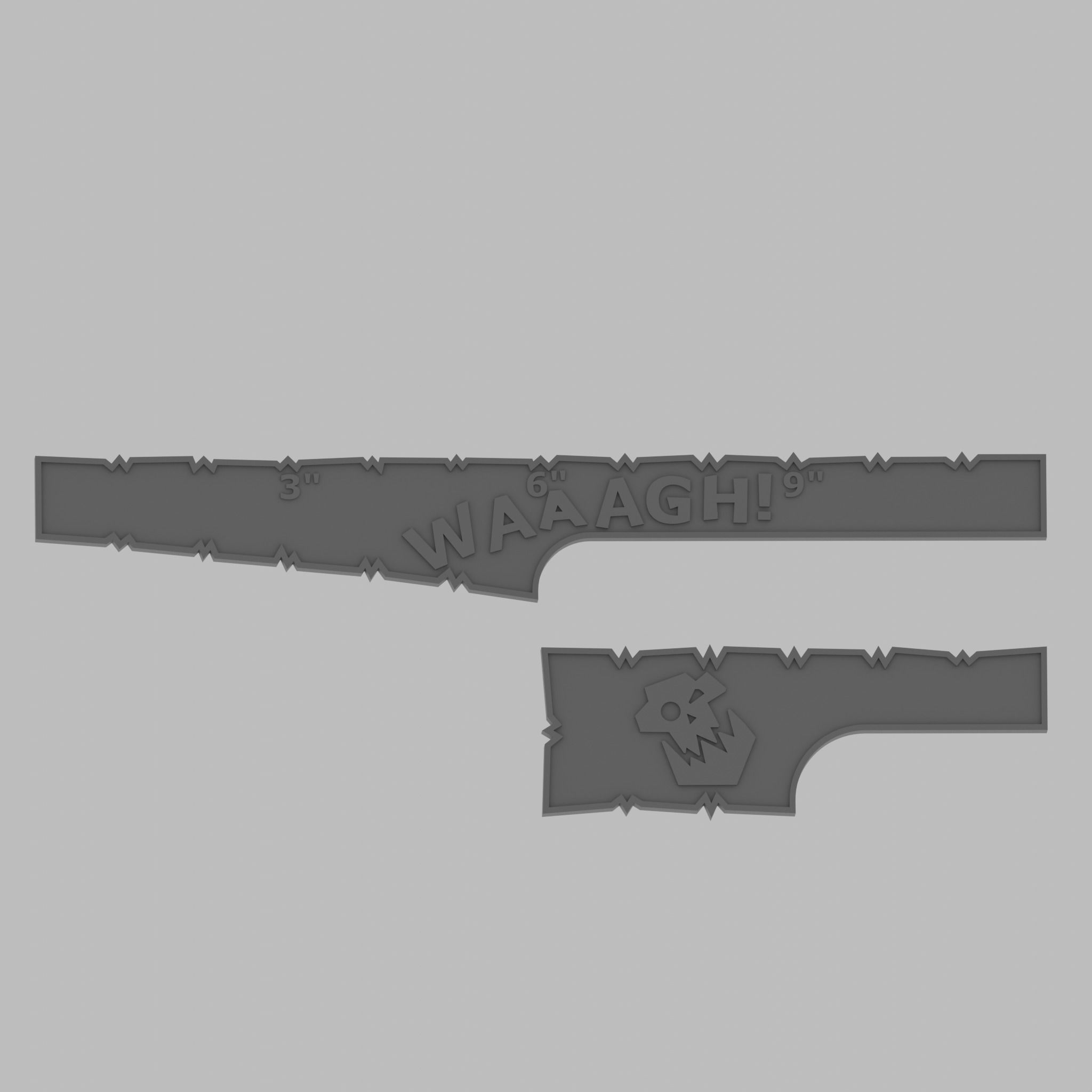Orc battle ruler asset 3D model 3D printable | CGTrader
