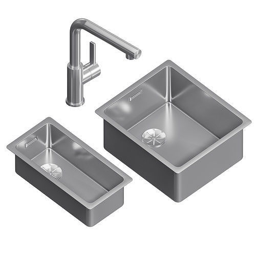 Blanco Andano 180-340 IF-U and Blanco Lanora 3D model | CGTrader