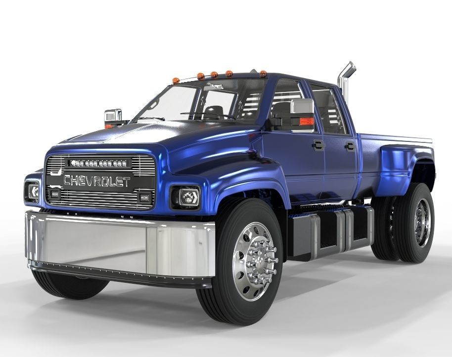 Diesel Truck 1998 Version Dually 3D model | CGTrader