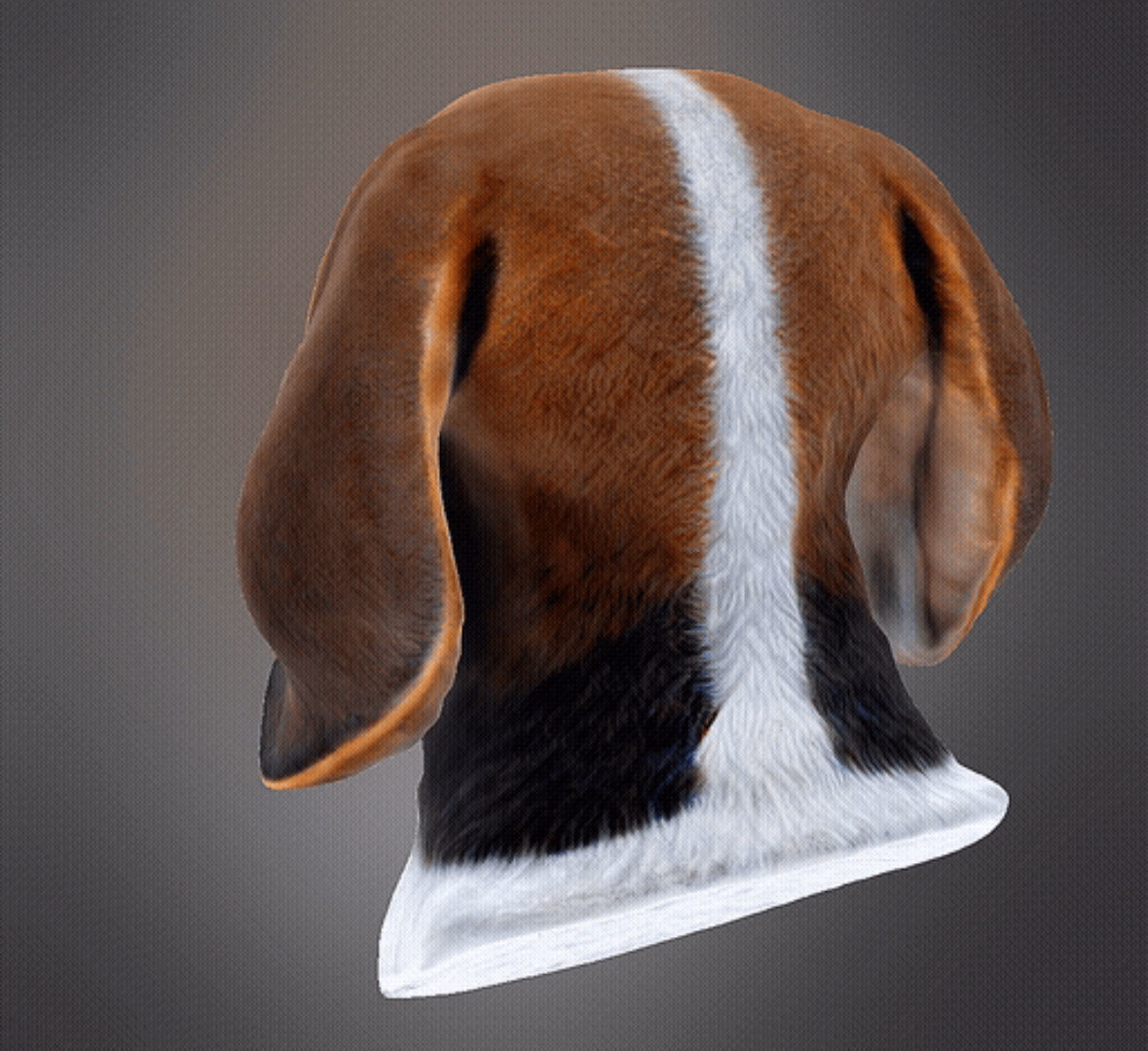 Beagle bust 3D model 3D printable | CGTrader