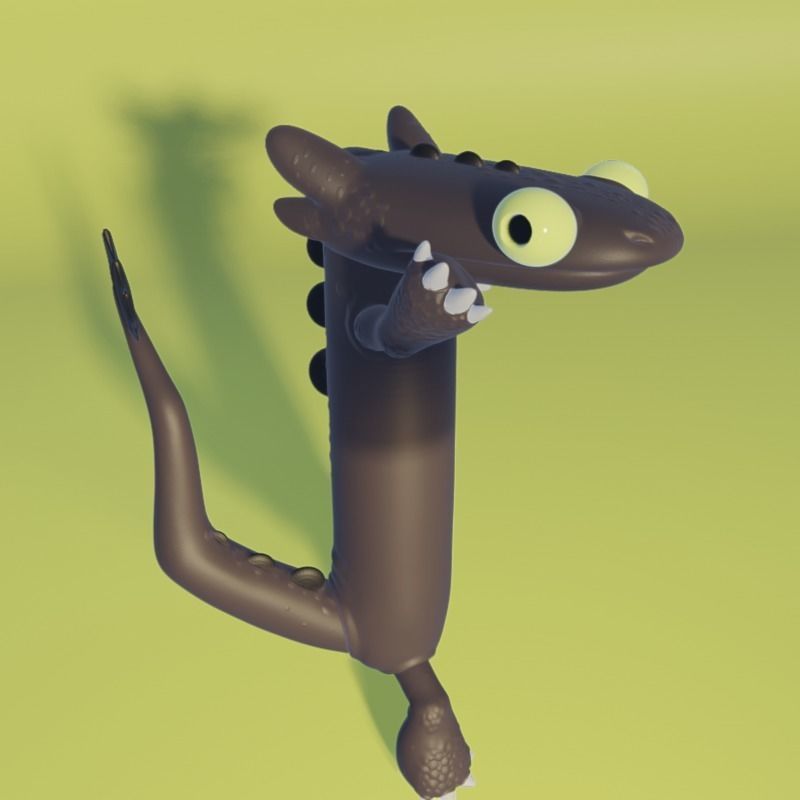 Toothless Dancing Meme 3D model 3D printable | CGTrader