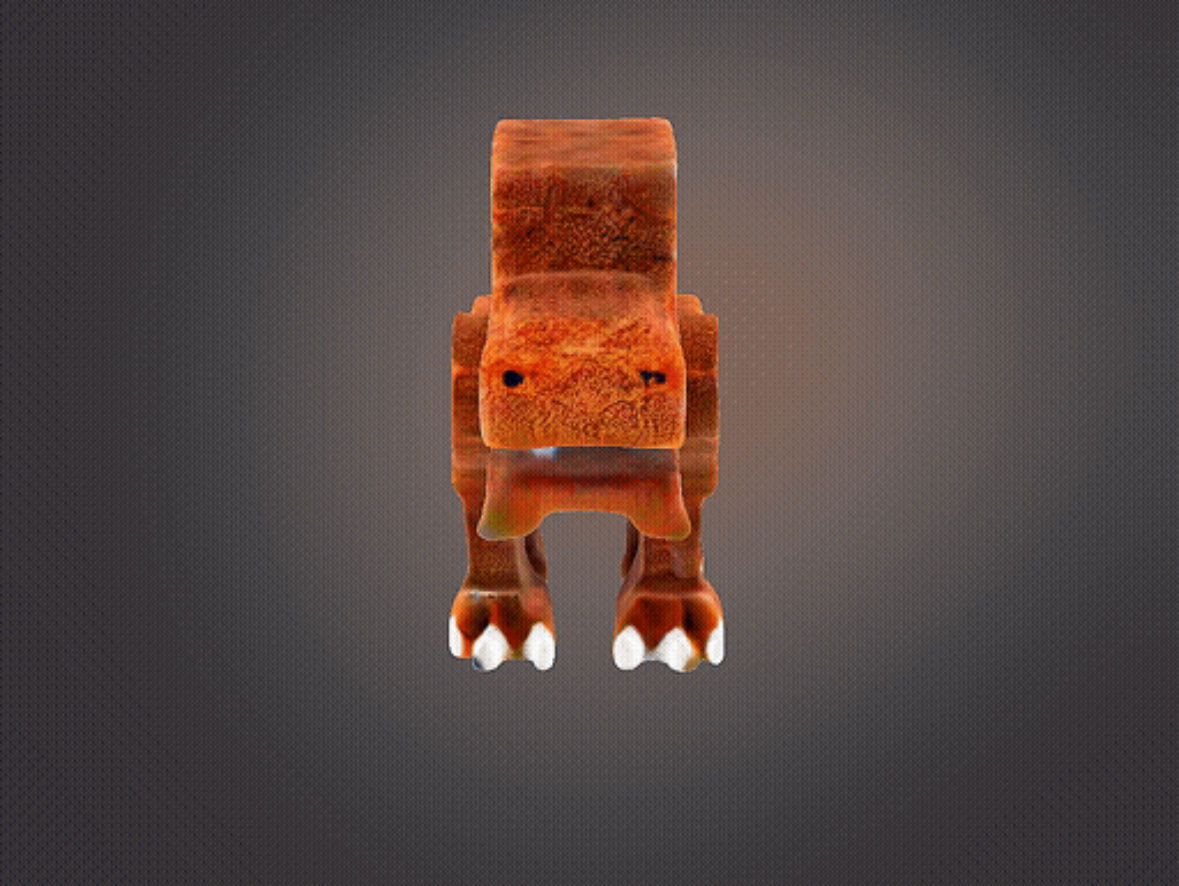 Voxel style Dinosaur 3D model 3D printable | CGTrader