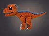 Voxel style Dinosaur 3D model 3D printable | CGTrader