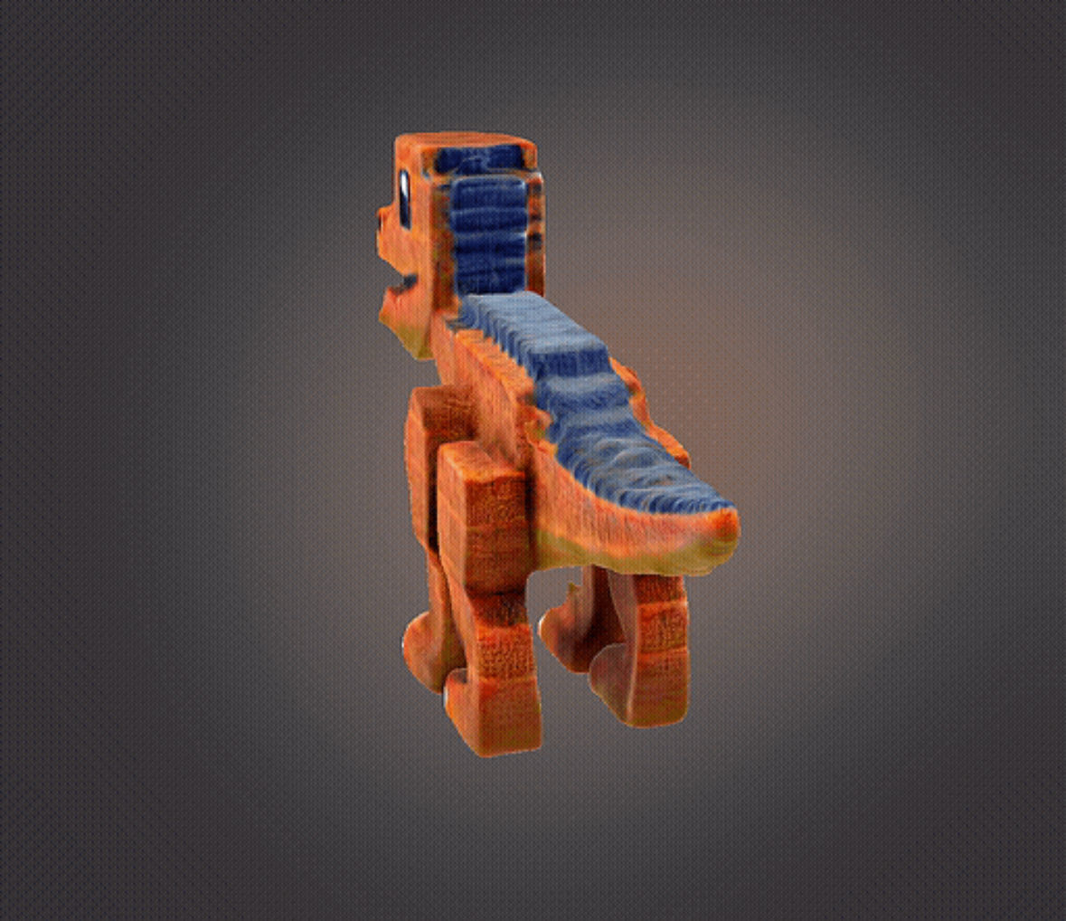 Voxel style Dinosaur 3D model 3D printable | CGTrader