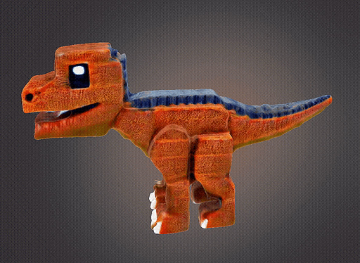 Voxel style Dinosaur 3D model 3D printable | CGTrader