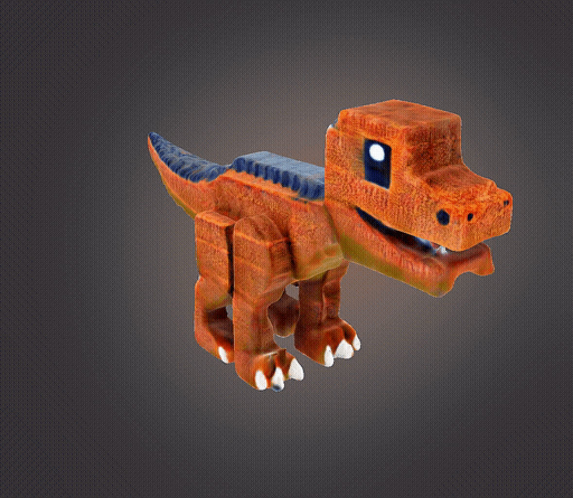 Voxel style Dinosaur 3D model 3D printable | CGTrader