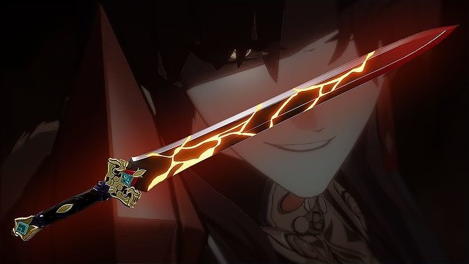 BLADES SWORD FROM HONKAI STAR RAIL 3D model rigged | CGTrader