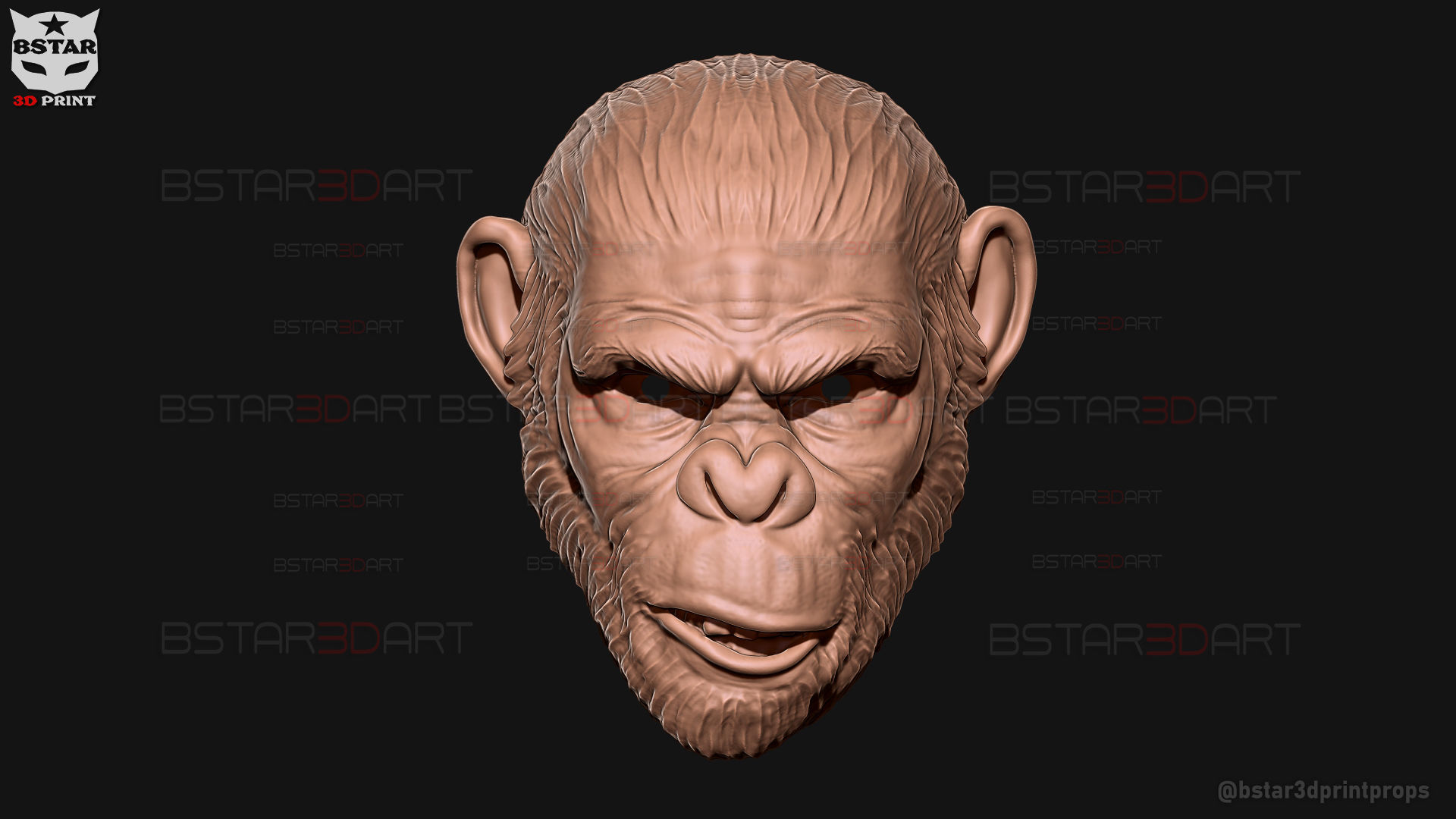King Monkey Mask - Kingdom of The Planet of The Apes 3D model 3D ...