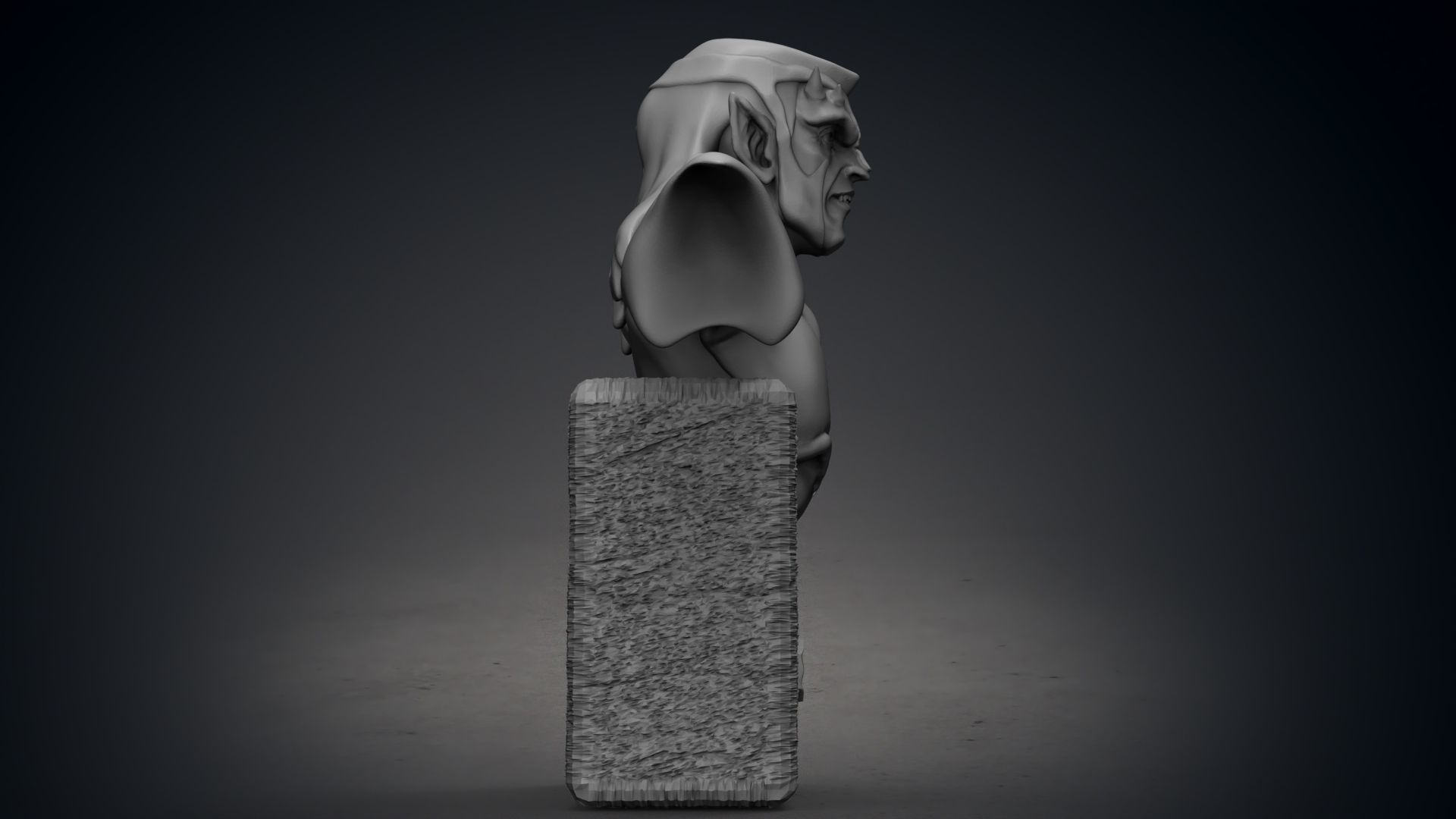THAILOG OF GARGOYLES- PRINT BUST 3D 3D model 3D printable | CGTrader