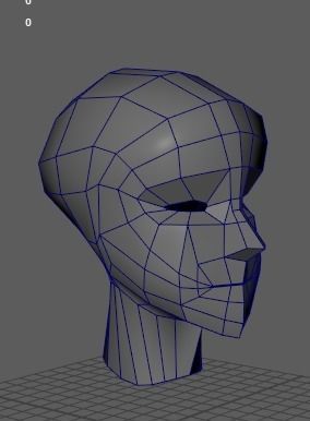 FEMALE HEAD MESH LOW POLY WITH PERFECT TOPOLOGY FREE free 3D model ...