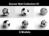 Soccer Ball Collection 01 VR / AR / low-poly | CGTrader