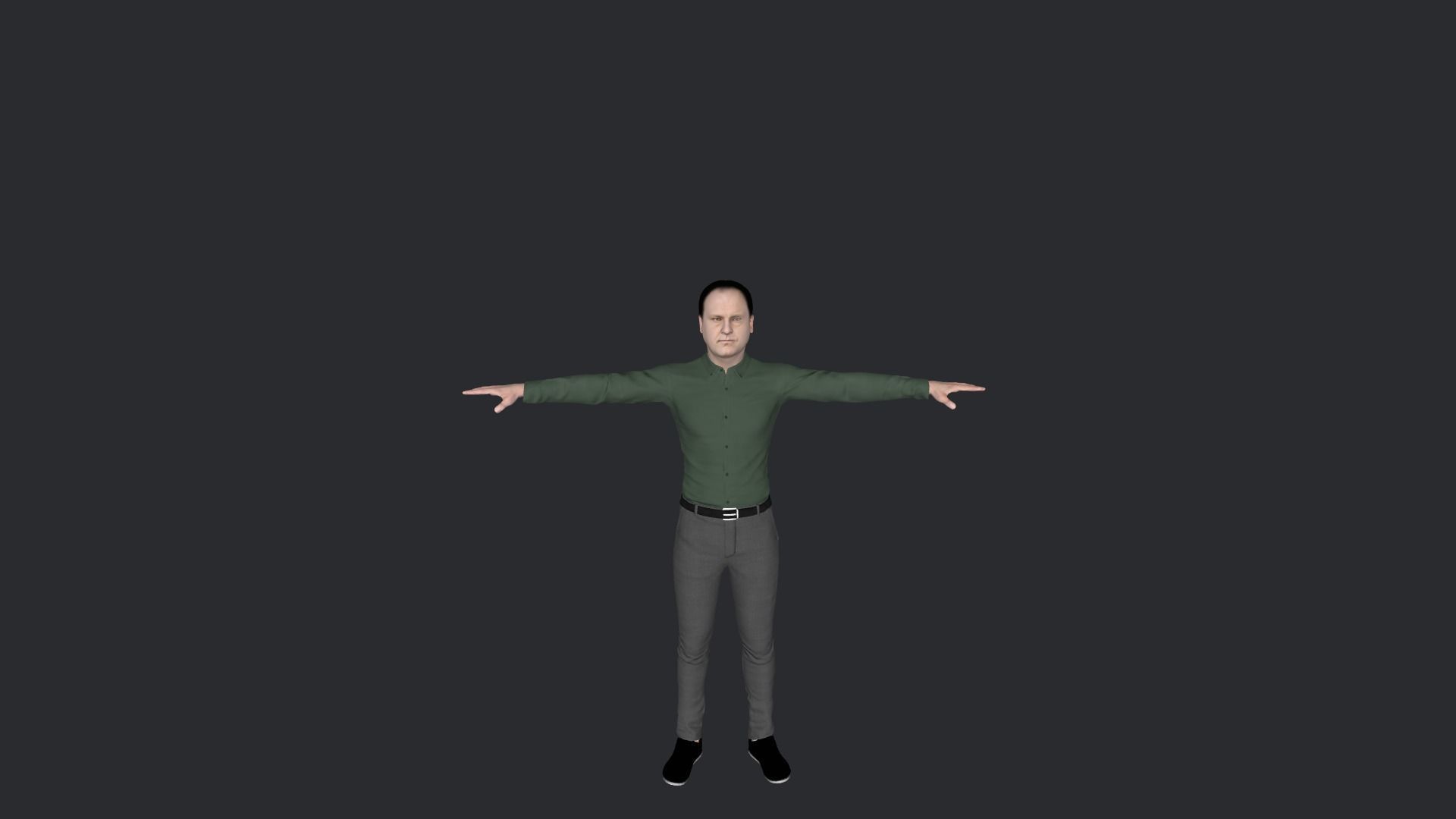 Tony Soprano Hyper Realistic Full Body Rigged Character 3D model rigged ...