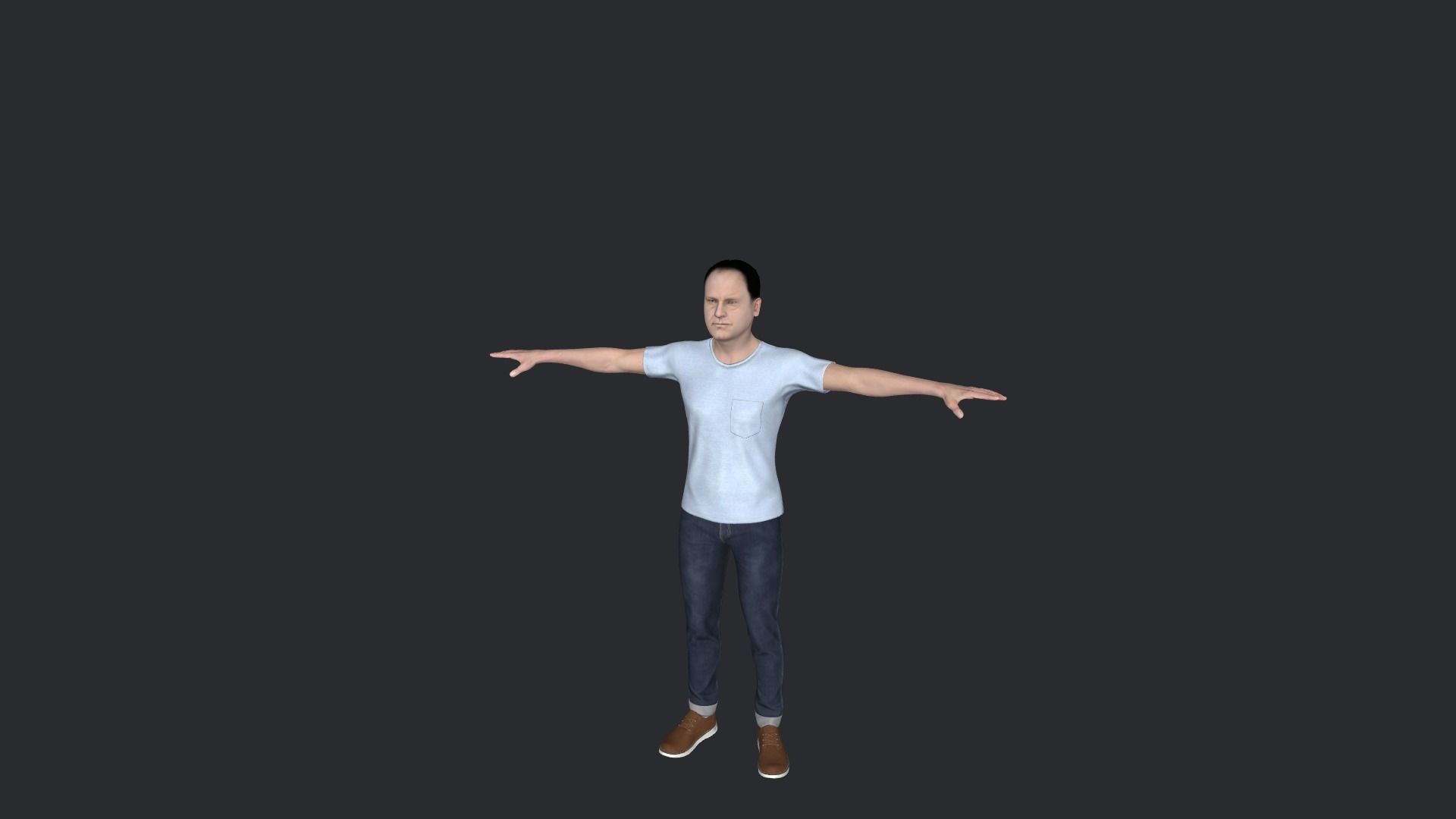 Tony Soprano Hyper Realistic Full Body Rigged Character 3D model rigged ...