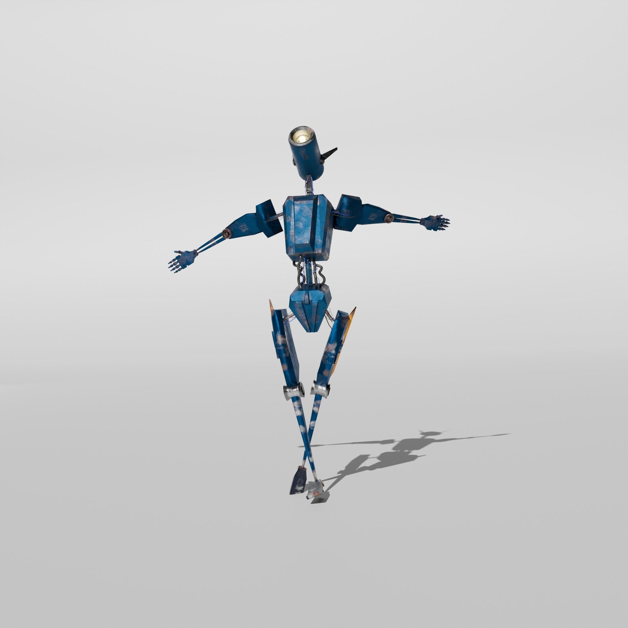 3d Model Robot Vr Ar Low Poly Cgtrader