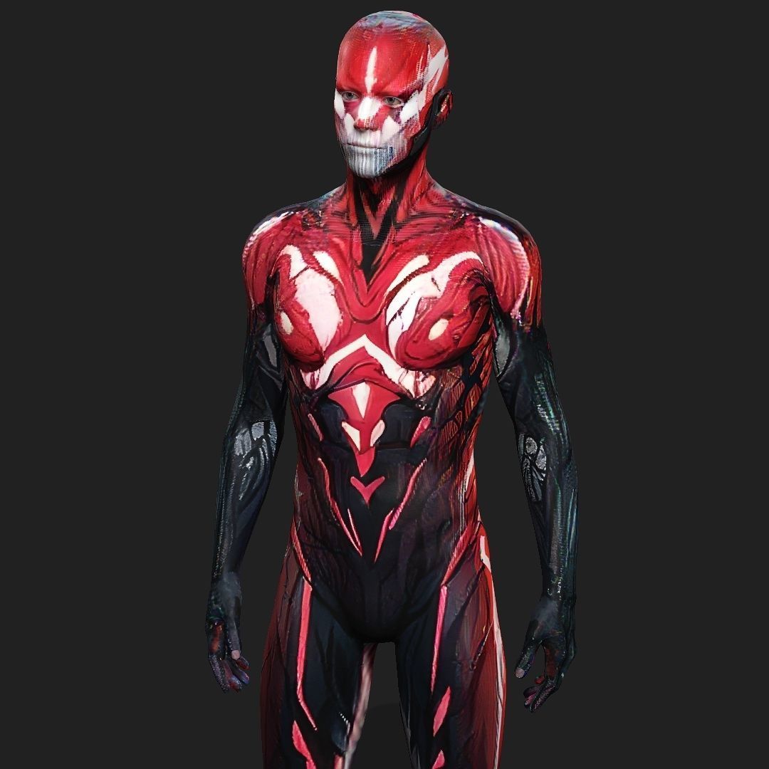 Cartoon Hero AI 3D model animated rigged | CGTrader