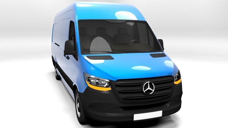 3D model MERCEDES SPRINTER L 2019 VR / AR / low-poly | CGTrader