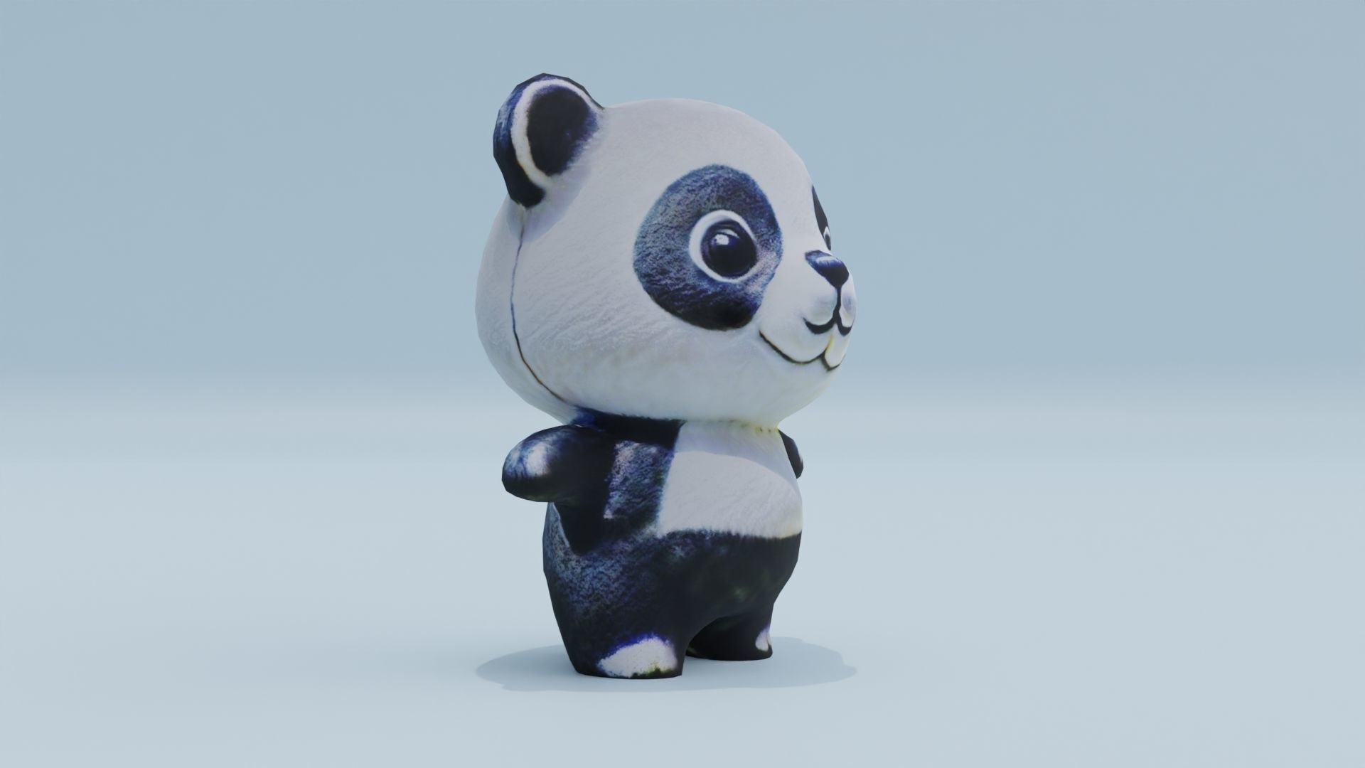 Panda Character T-Pose free VR / AR / low-poly 3D model | CGTrader