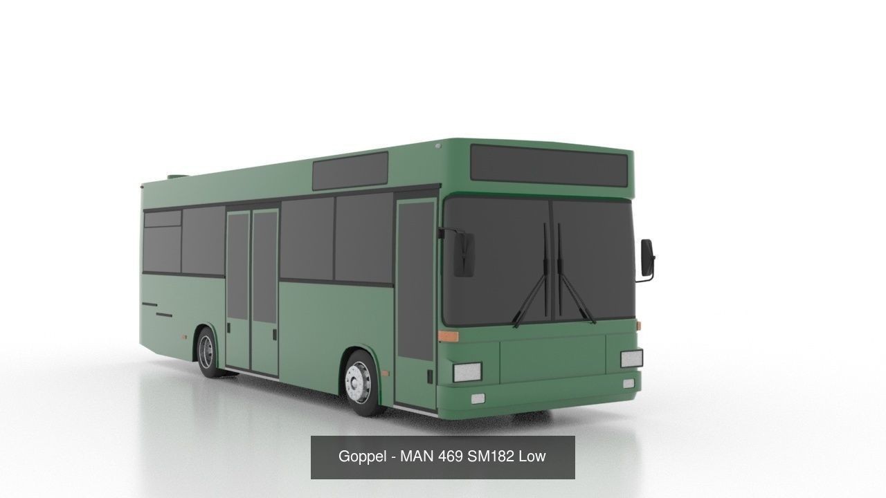3D Model Collection Goppel Bus Pack Low VR / AR / low-poly | CGTrader