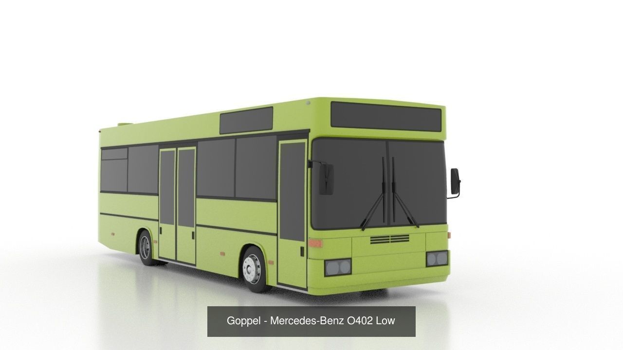 3D Model Collection Goppel Bus Pack Low VR / AR / low-poly | CGTrader
