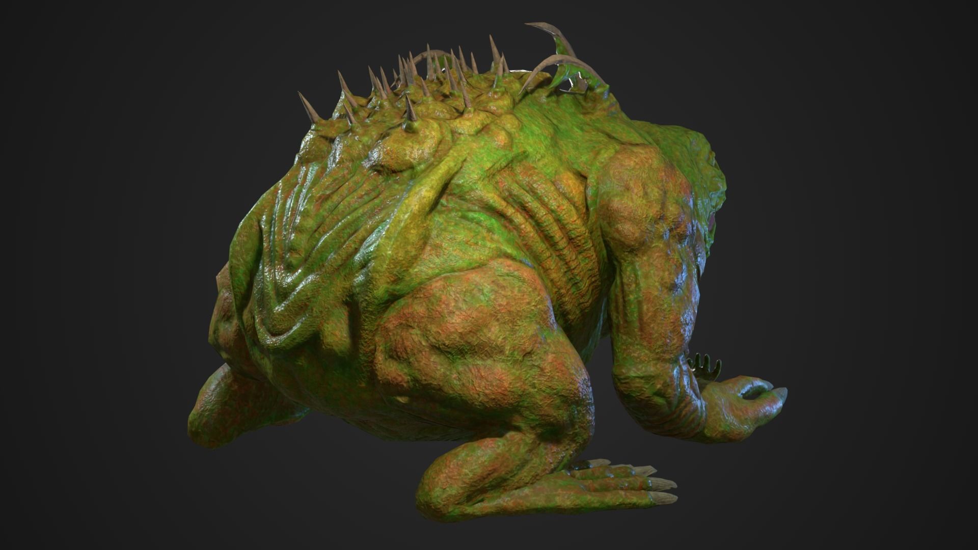 3D model Giant Toad - Creature Game Ready VR / AR / low-poly | CGTrader