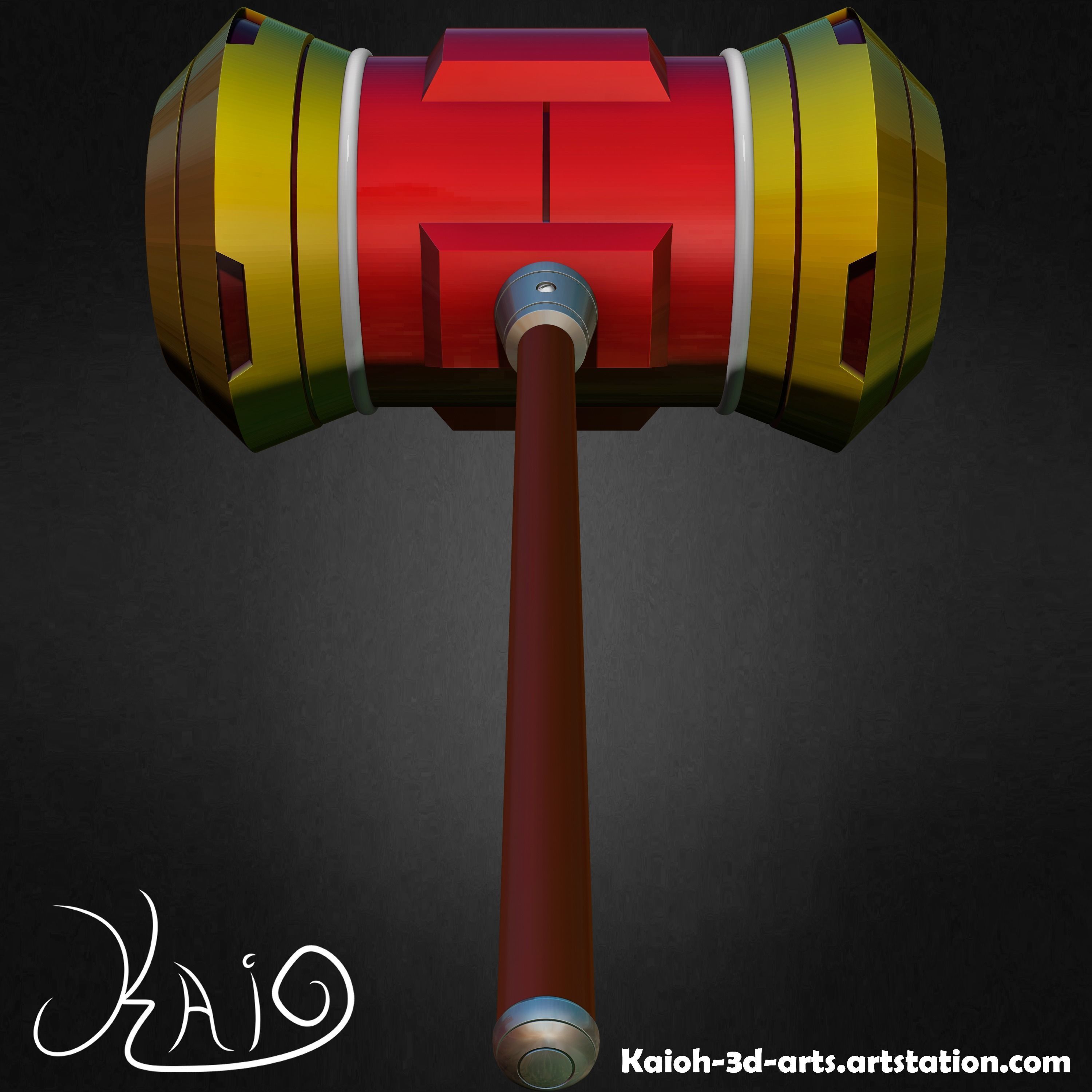 Amy Rose Piko Piko Hammer 3D model 3D printable | CGTrader