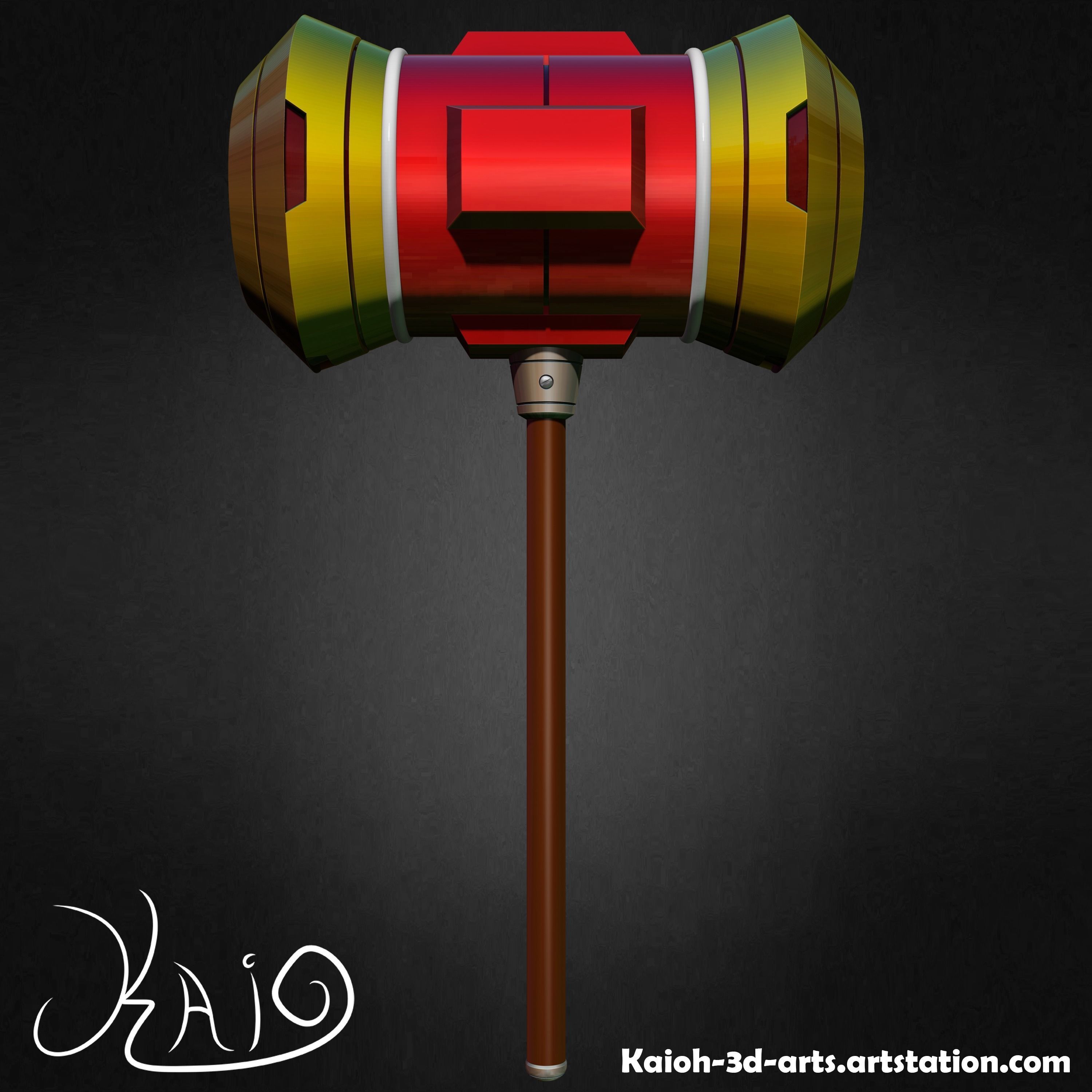 Amy Rose Piko Piko Hammer 3D model 3D printable | CGTrader