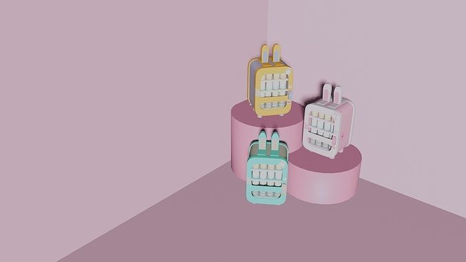 Rabbit Fridge free 3D model | CGTrader