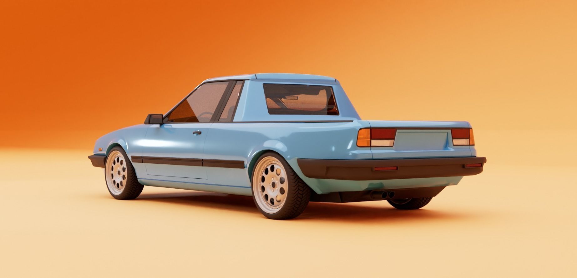 80s generic ute 3D model | CGTrader