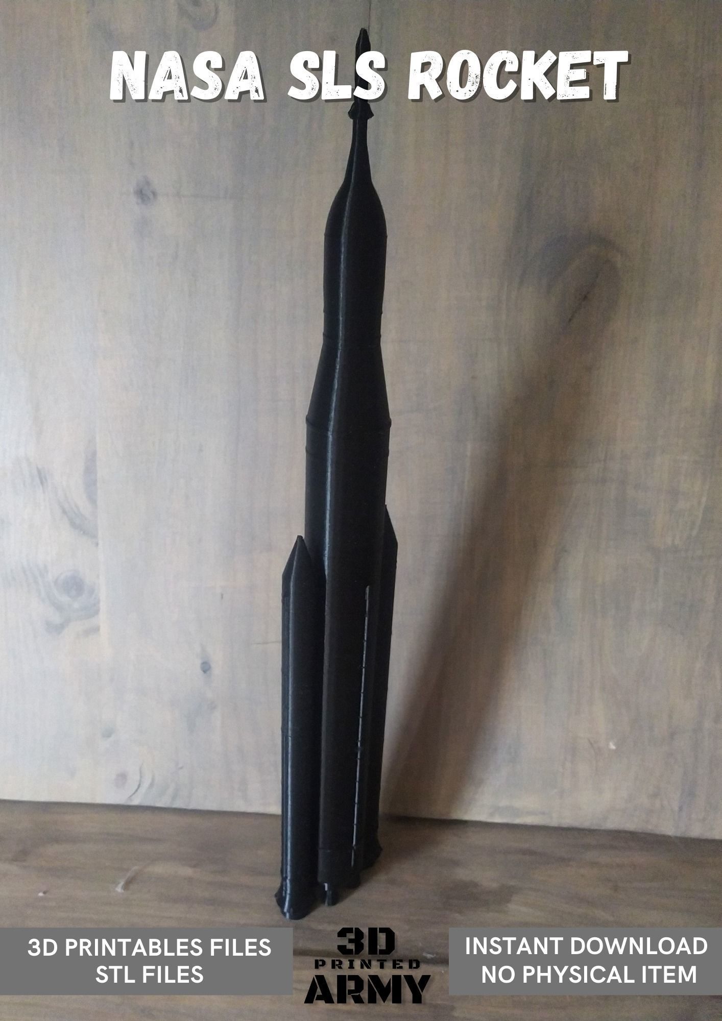 NASA SLS - STL files of the 3D printed rocket 3D model 3D printable ...