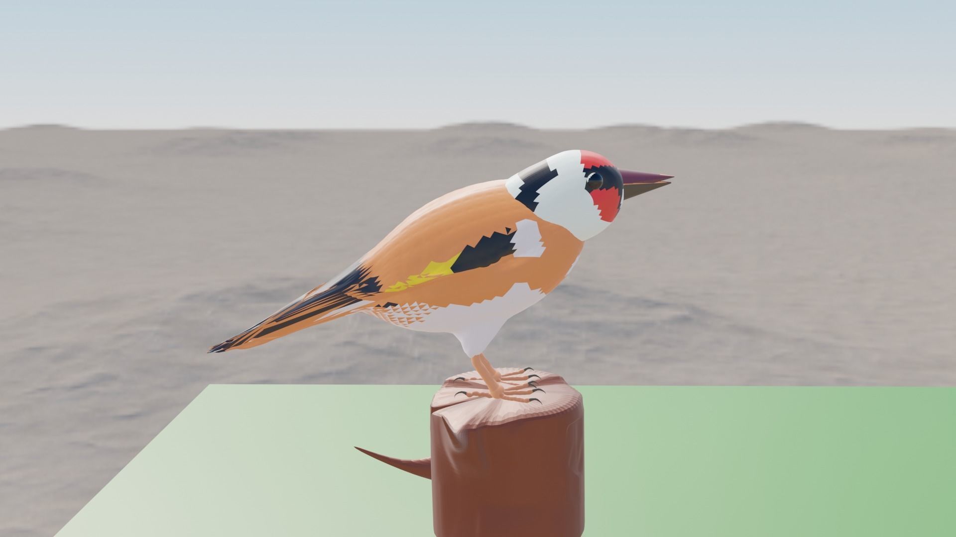 Little bird chirping 3D model | CGTrader