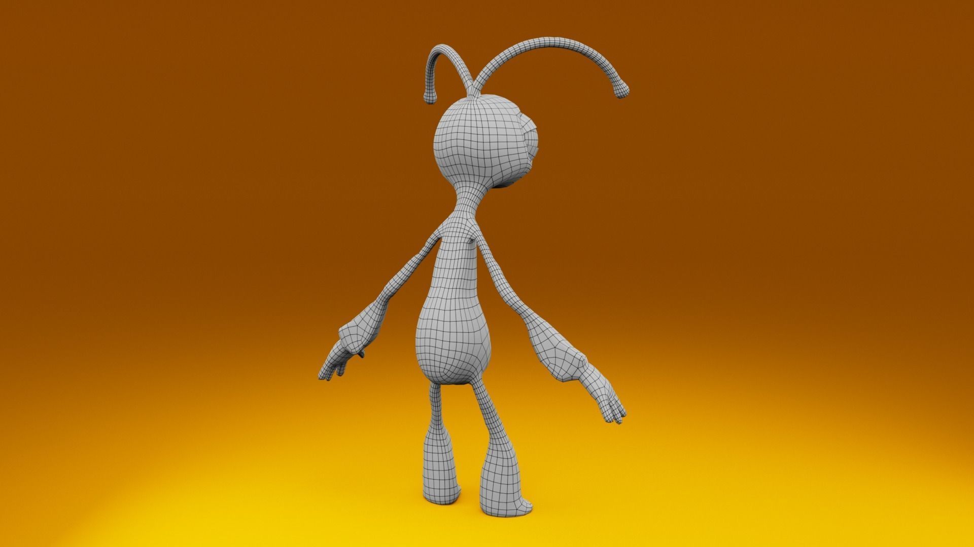 Stylized Cartoon Anthropomorphic Ant 3D model | CGTrader