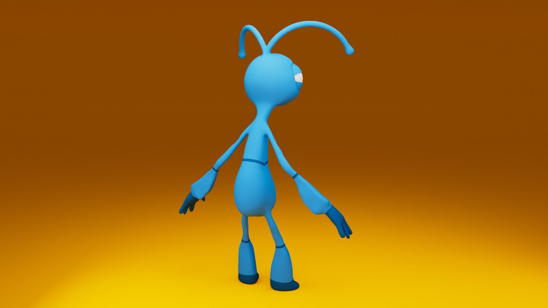 Stylized Cartoon Anthropomorphic Ant 3D model | CGTrader