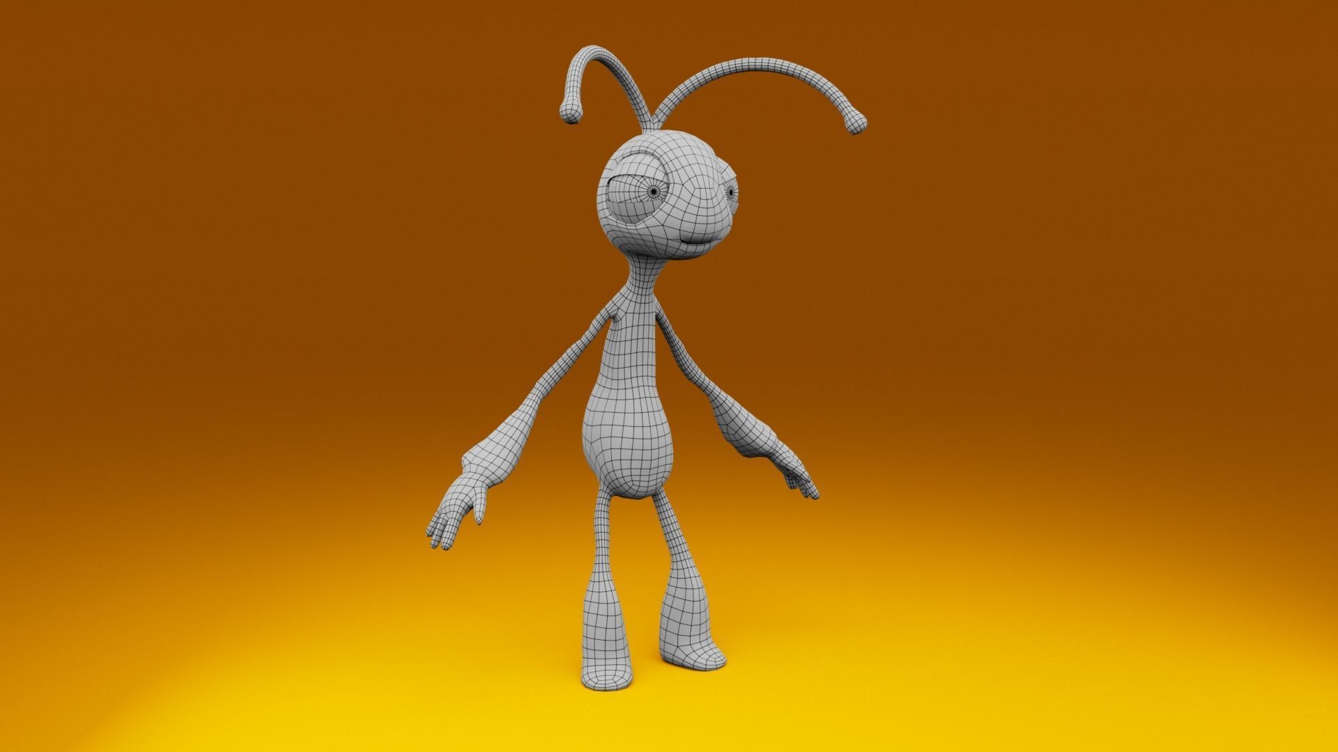 Stylized Cartoon Anthropomorphic Ant 3D model | CGTrader