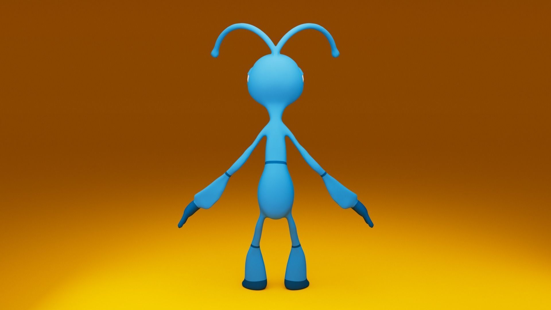 Stylized Cartoon Anthropomorphic Ant 3D model | CGTrader
